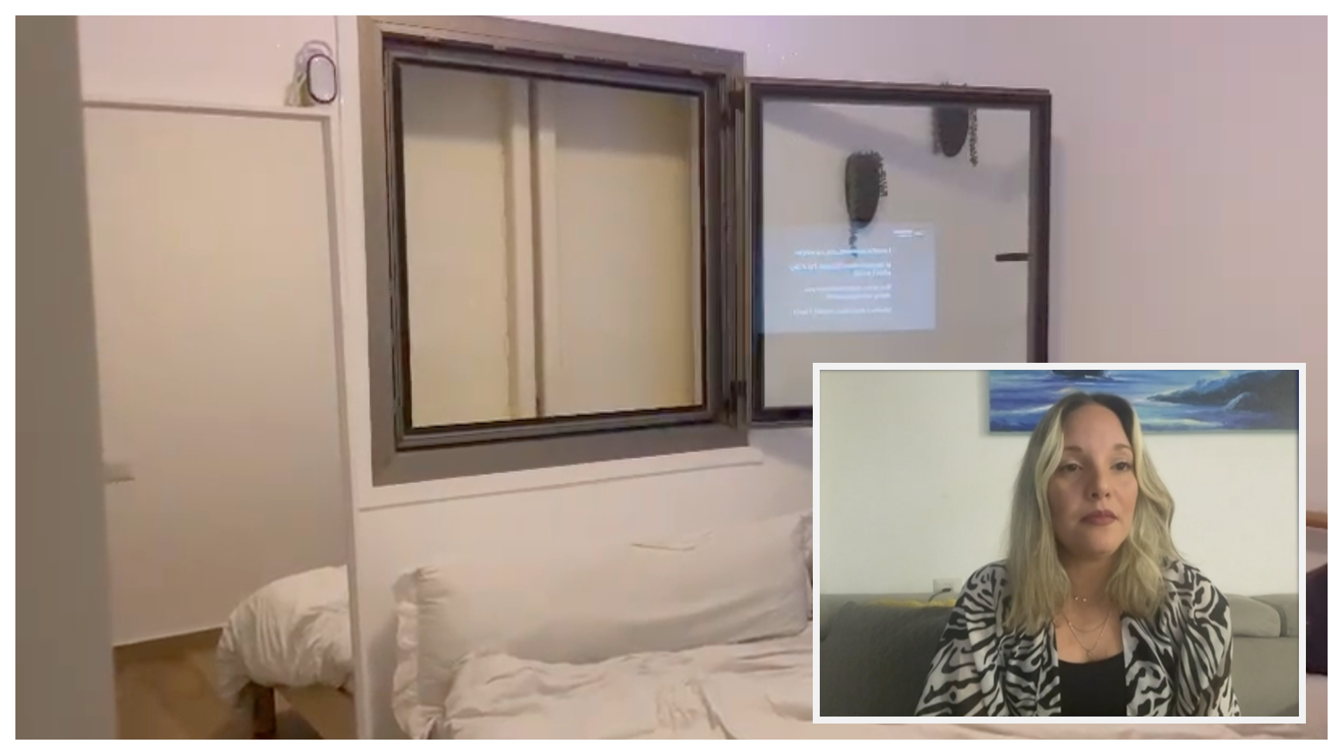 Cubana en Israel muestra cómo es el bunker donde se protege de los ...