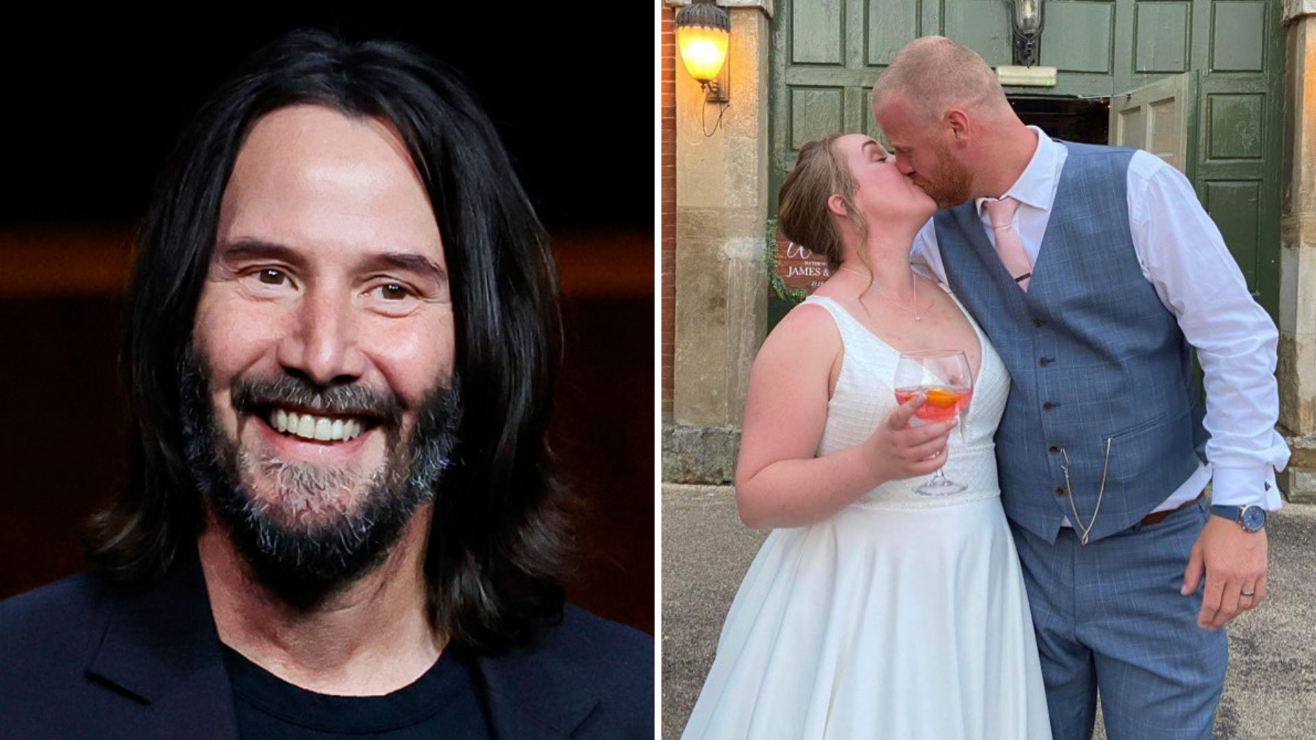 Keanu Reeves, de 57 años, asistió a la boda de unos fans tras ser ...
