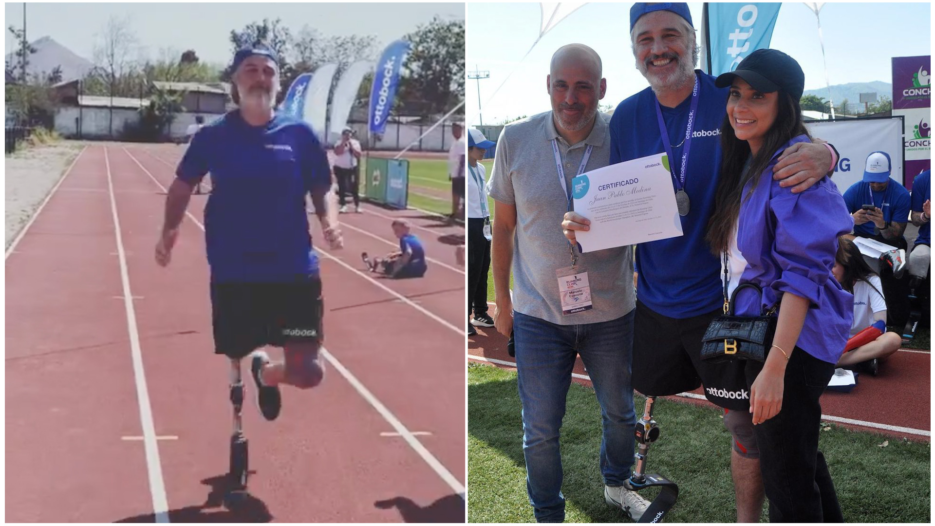 Juan Pablo Medina participa en una carrera a un año de haber perdido su ...