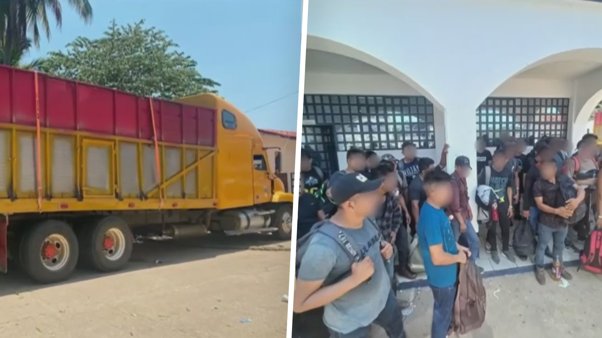 En México rescatan a más de 100 migrantes que viajaban hacinados en un ...