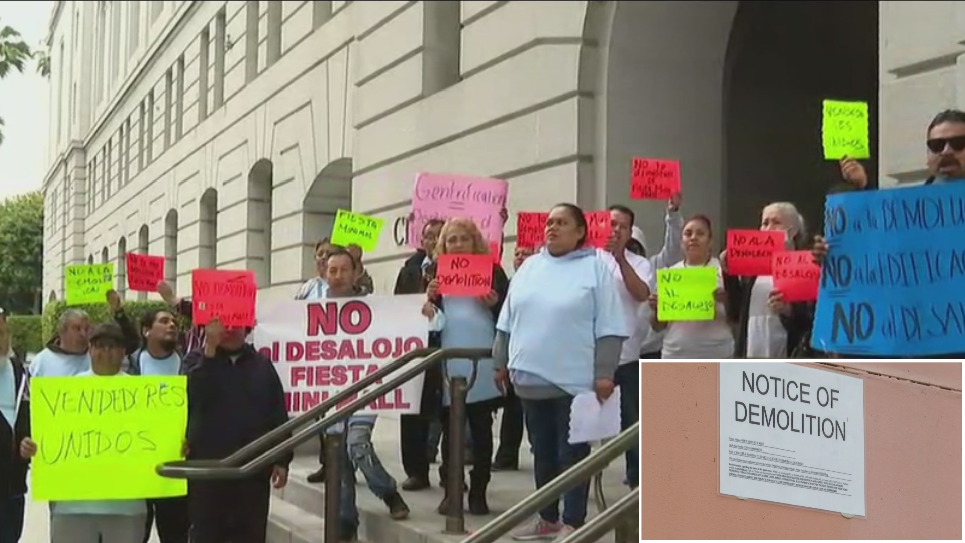 Vendedores de Fiesta Mini Mall en Los Ángeles reciben notificación por ...