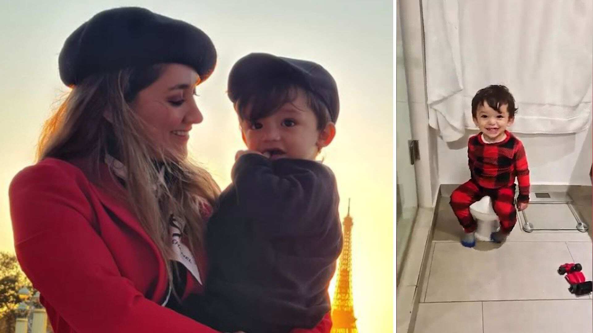 Hijo de Sherlyn enternece al mostrar cómo usa su mini inodoro | Shows ...