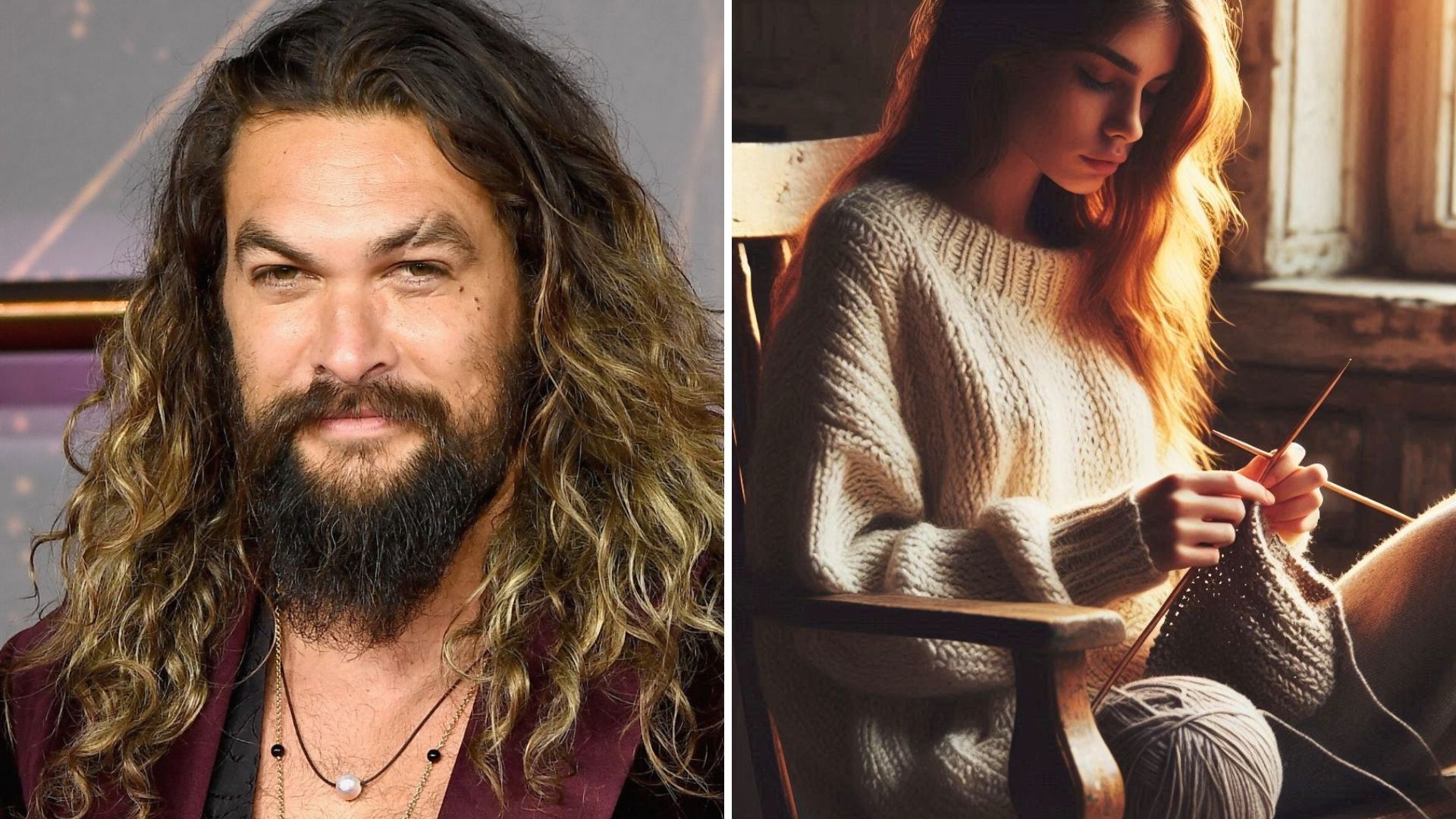 Mujer teje un muñeco de Jason Momoa de tamaño real y se vuelve viral en ...