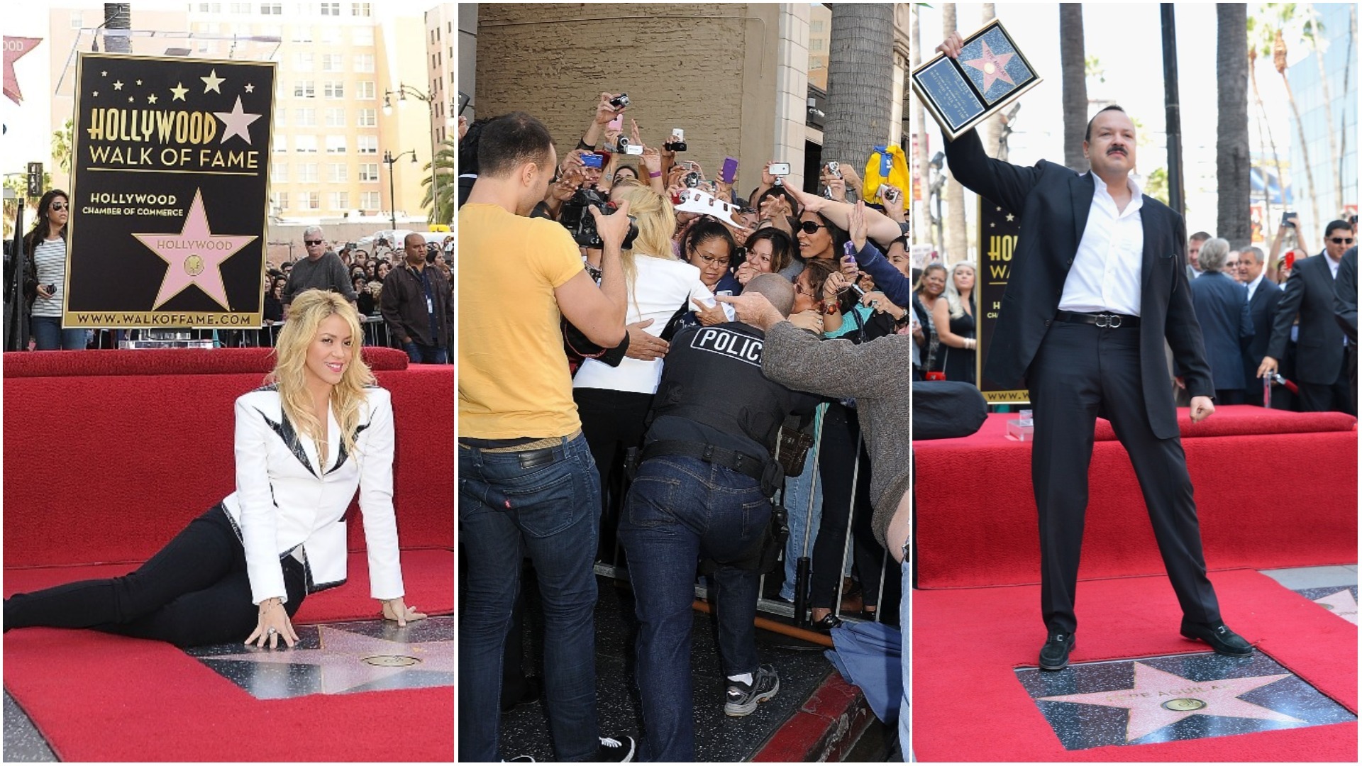Los famosos latinos que han formado relajos al recibir su estrella en el Paseo de la Fama ...