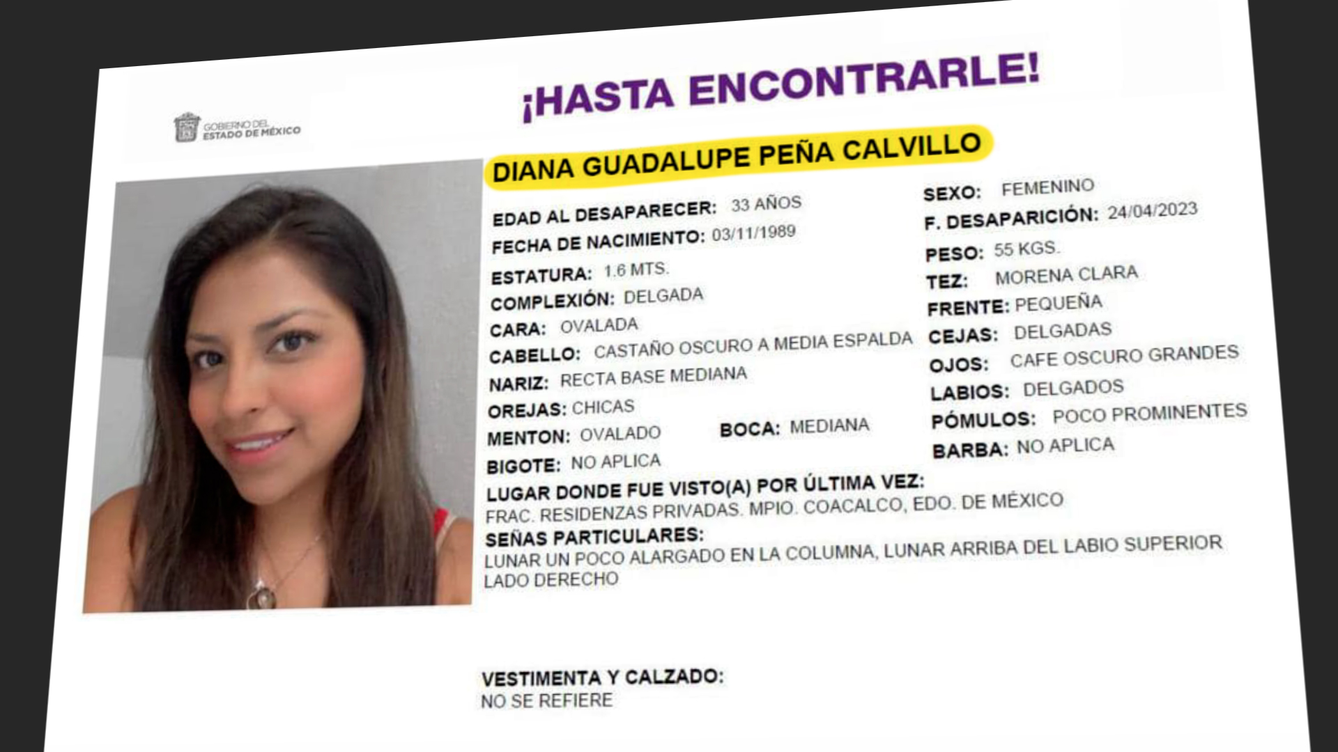 Lo que se sabe de la desaparición de Diana Peña Calvillo | Noticias Univision América Latina ...