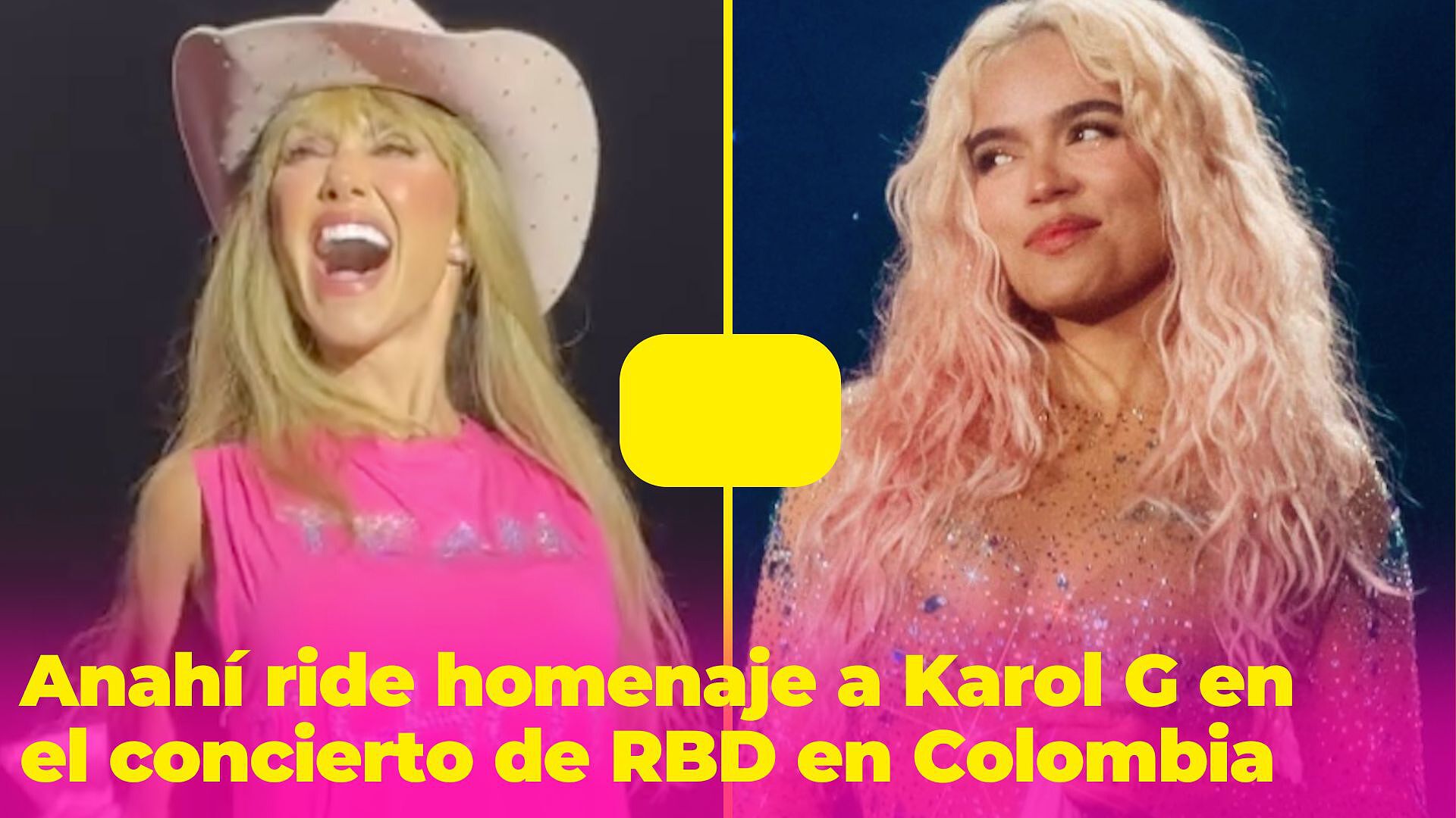 Anahí le declara su amor a Karol G y se proclama ‘Team Bichota’ en el concierto de RBD en ...