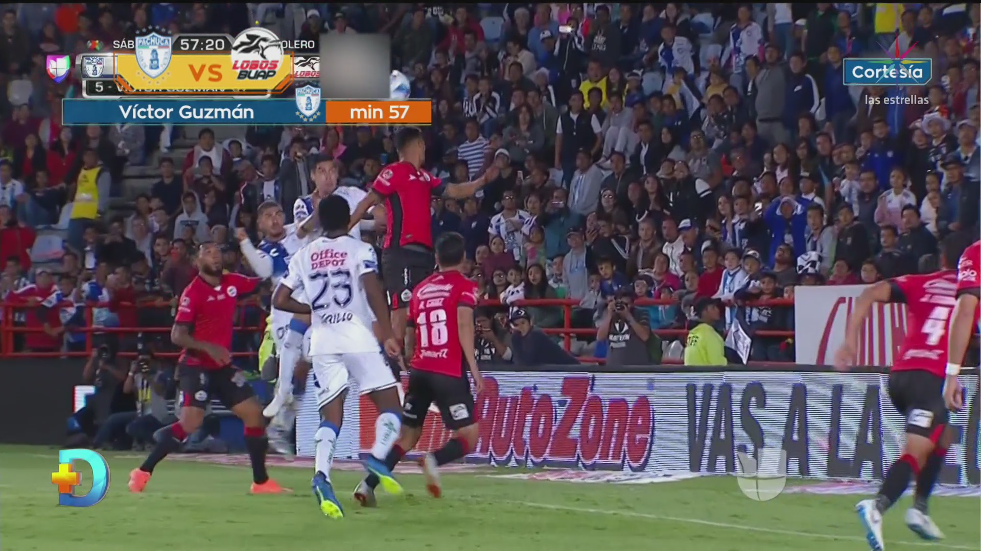 Gol Víctor Guzmán (Pachuca 2-0 Lobos BUAP) | Deportes Más Deportes ...