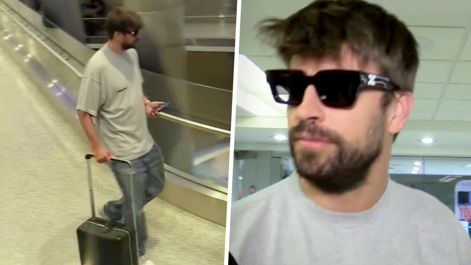 Video de la llegada de Gerard Piqué a Miami para ver a sus hijos Milán ...
