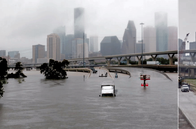 Fotografías interactivas: Houston antes y después de la inundación ...