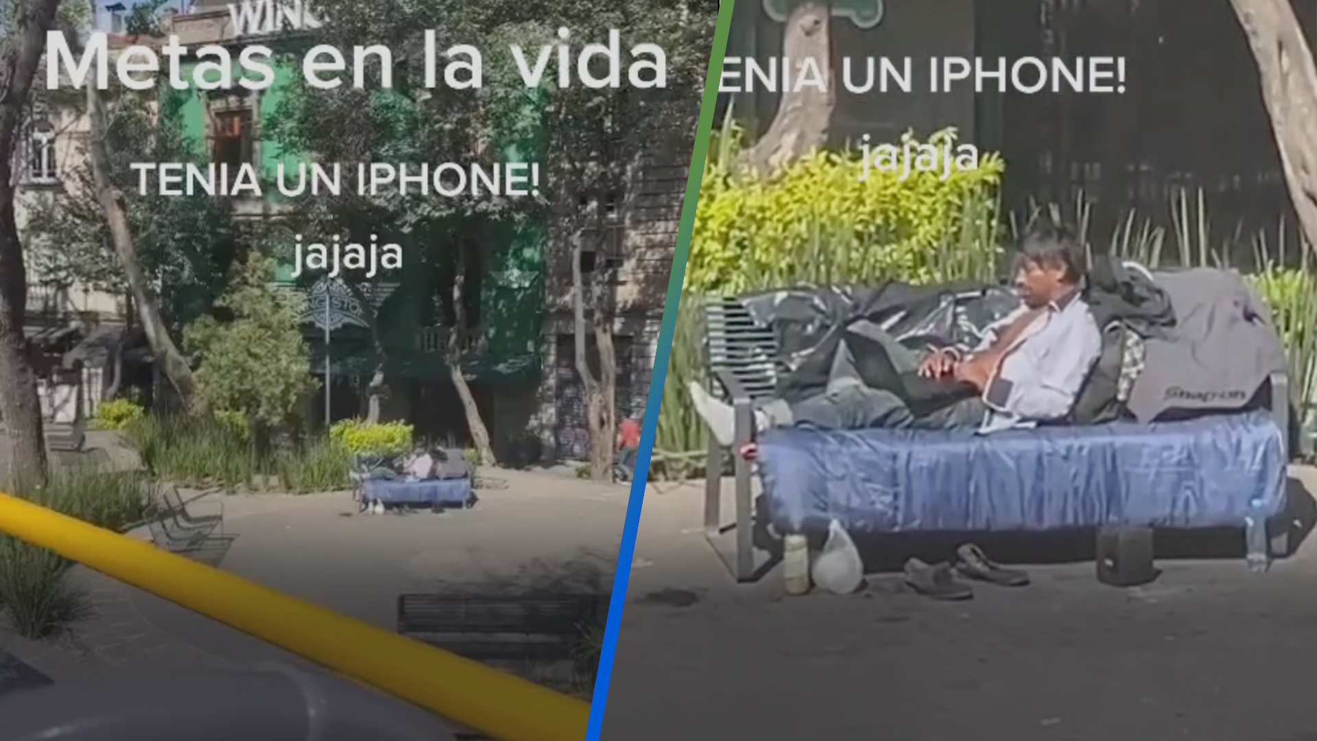 Captan a hombre vagabundo disfrutando vida de lujo en CDMX y se ...