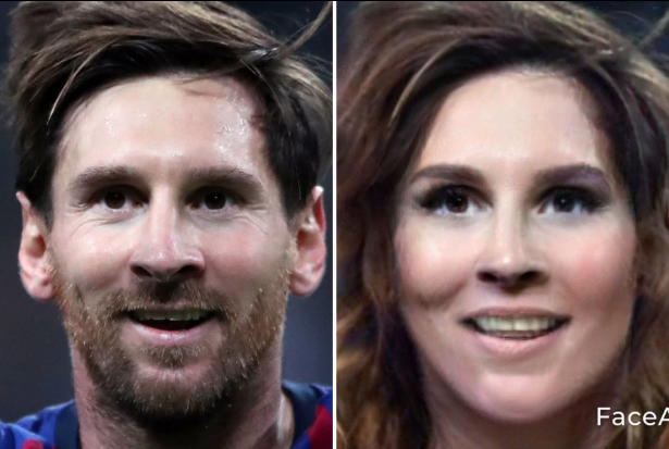 Así se verían Cristiano, Messi y otros jugadores si fueran mujeres ...