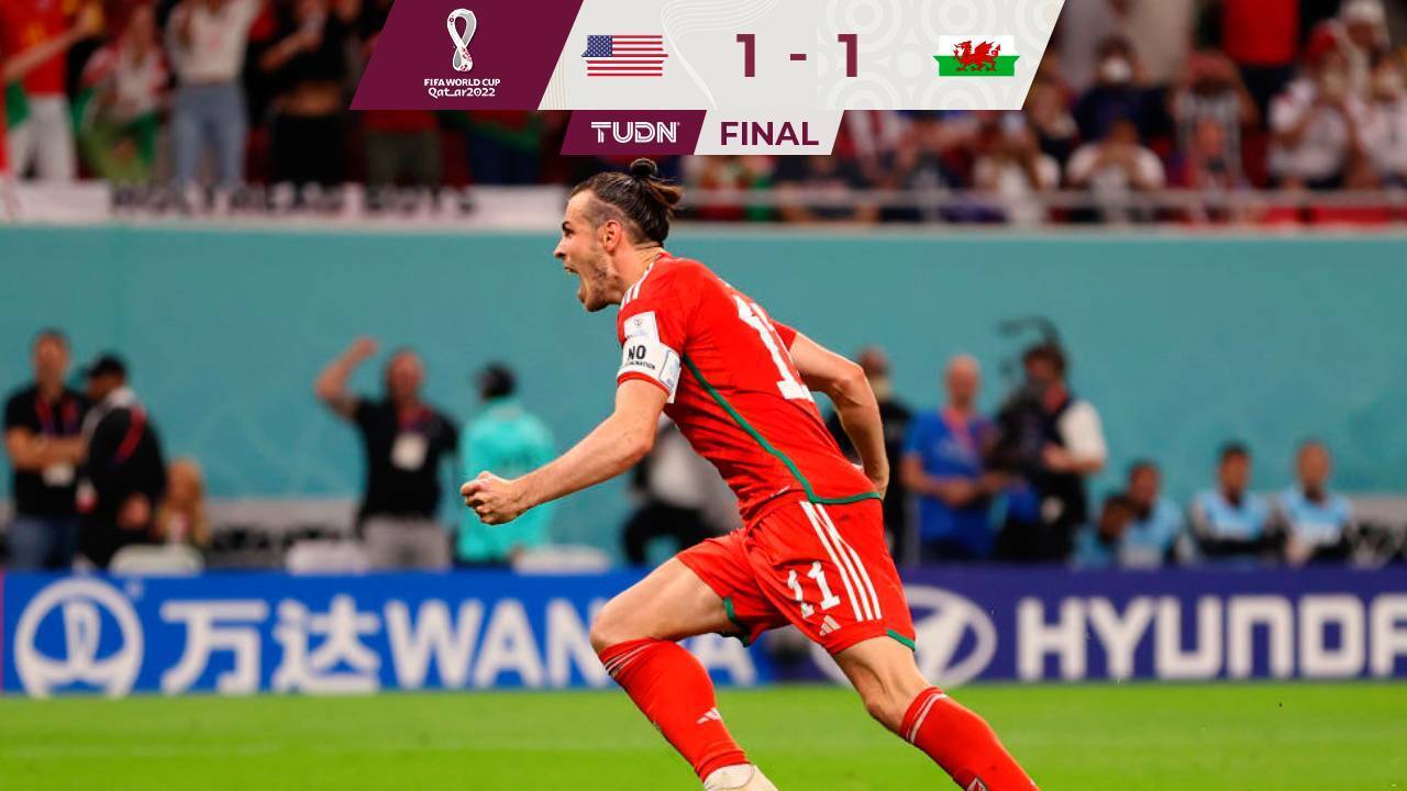 Gareth Bale conduce a Gales a un sufrido empate ante Estados Unidos en Qatar 2022 | TUDN Estados ...