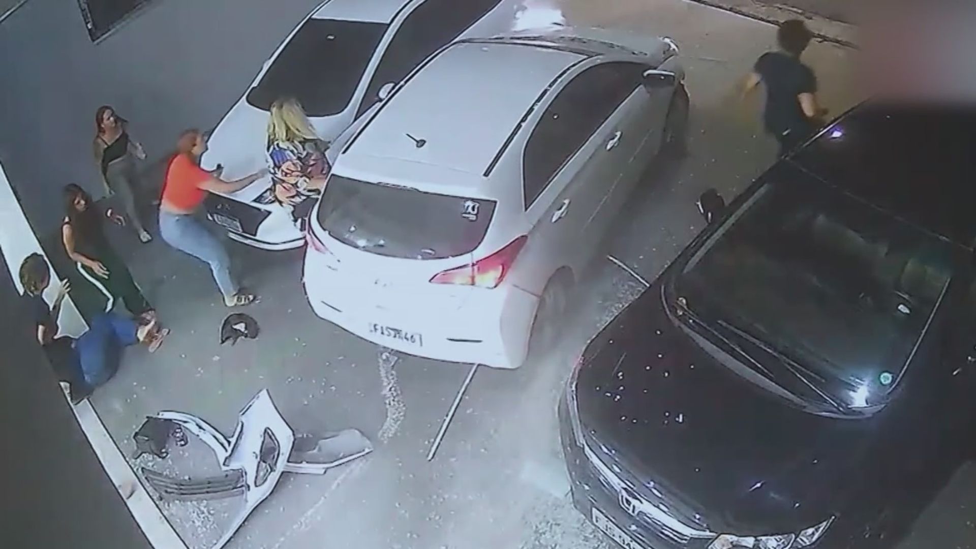 Un atropellamiento múltiple en Brasil quedó captado en una cámara de ...