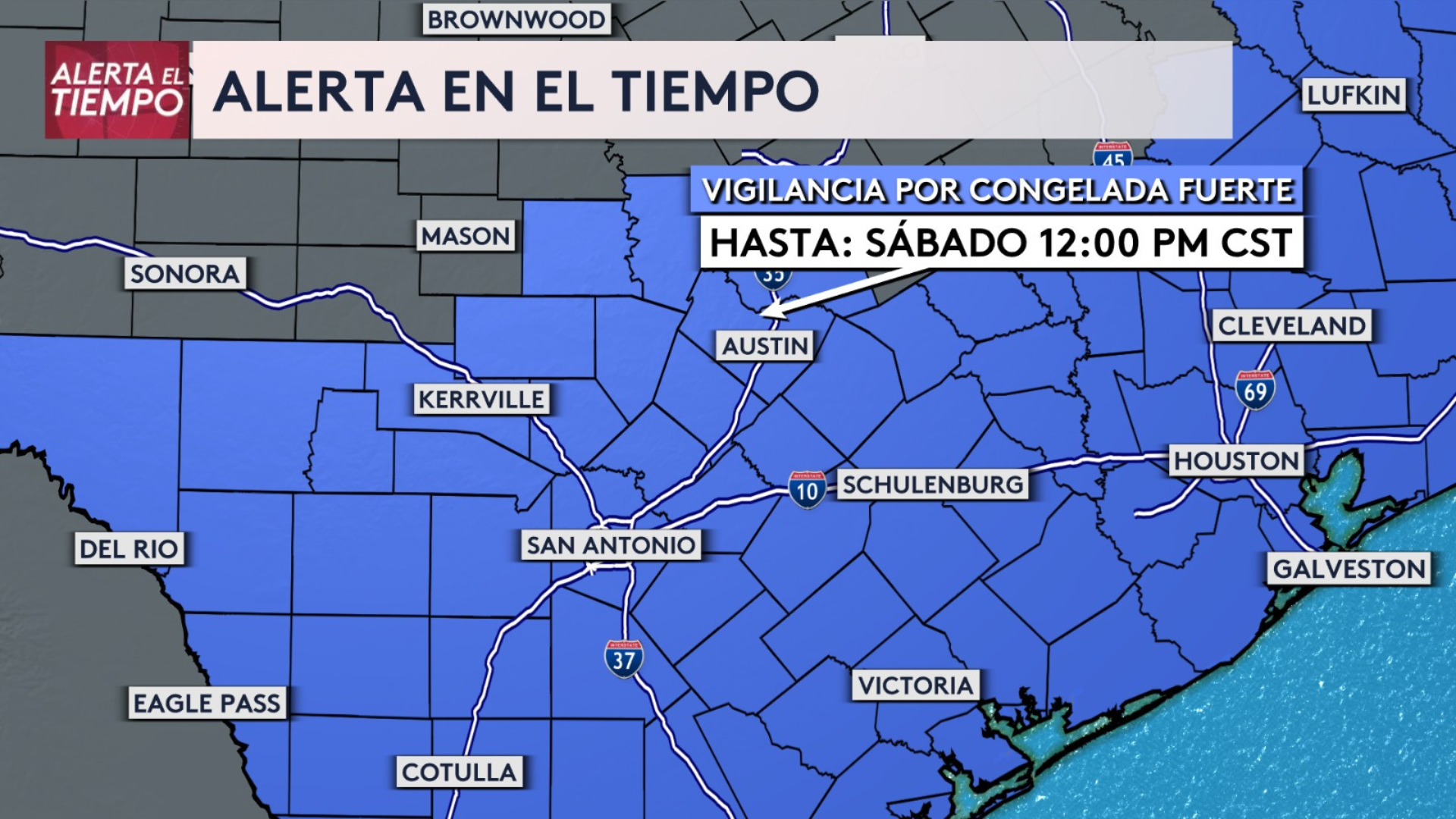 Emiten vigilancia por congelada fuerte para San Antonio y Texas ante el ...