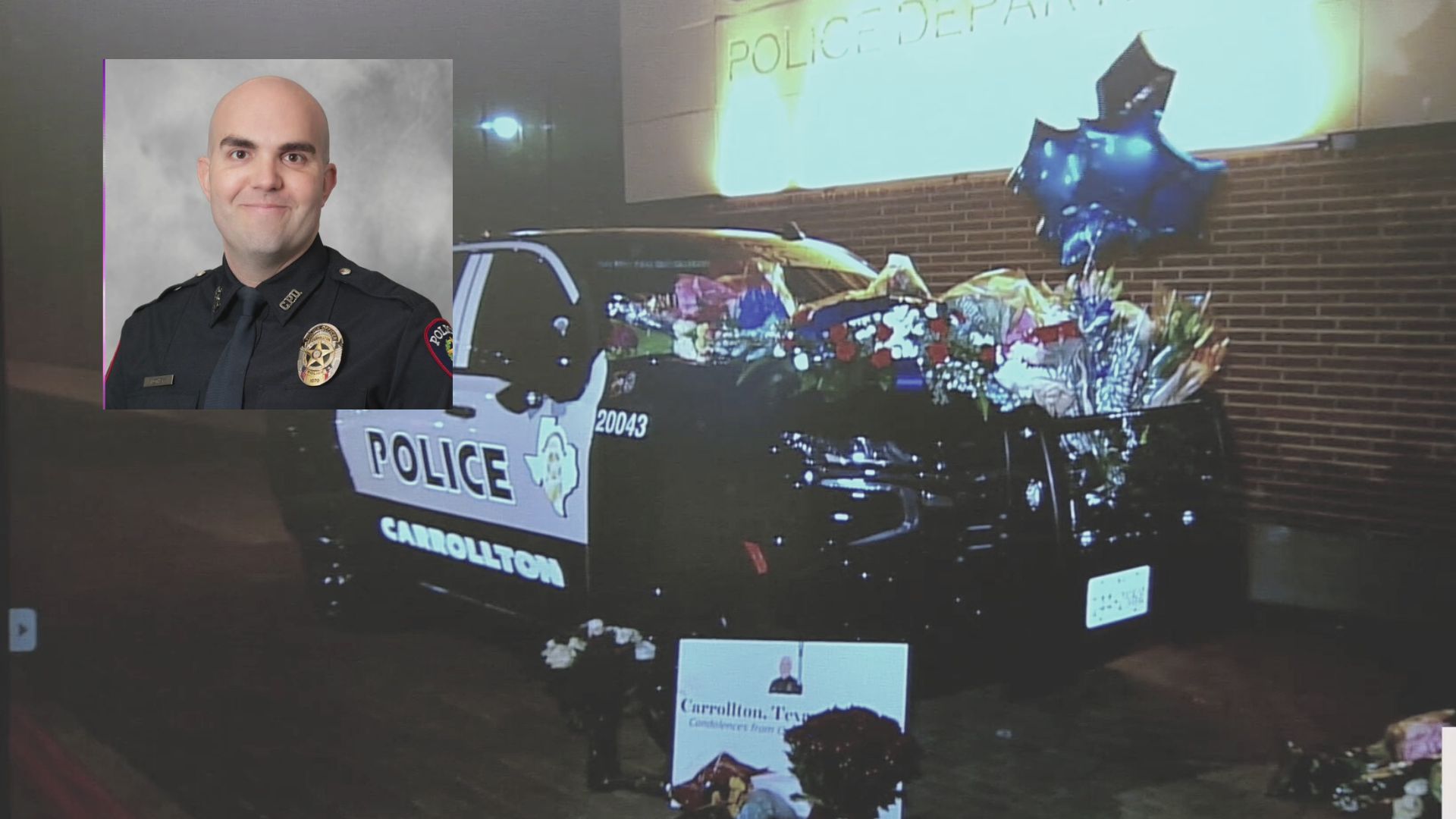 Hacen un altar al oficial de la policía Steve Nothem, quien murió tras ...