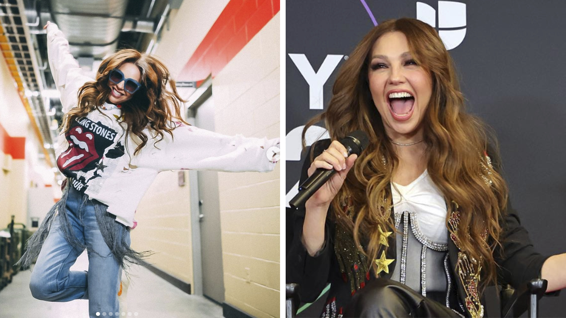 Thalía muy emocionada muestra los “secretitos” del 'backstage' de Latin GRAMMY 2022 | Univision ...