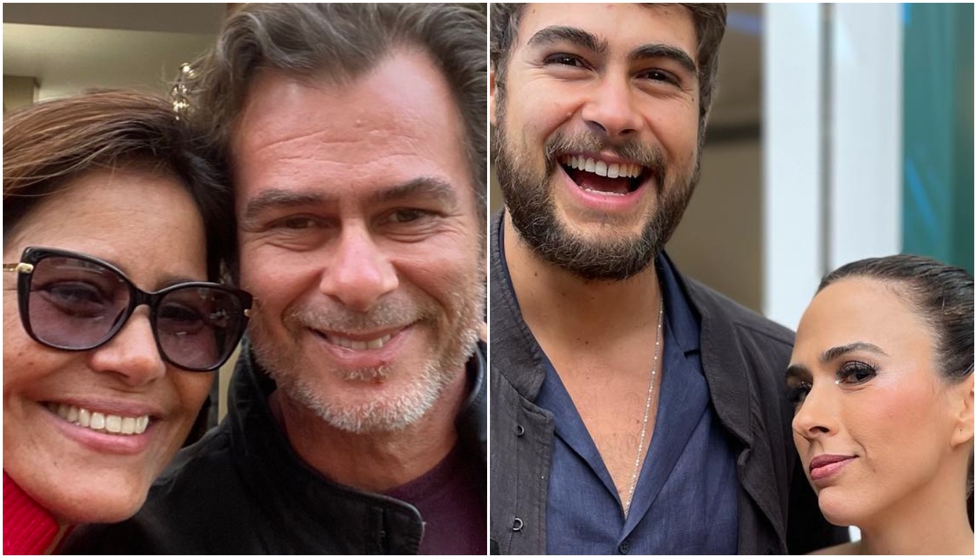 Pais de Rafa Vitti são comparados ao ator e a Tata Werneck em foto ...