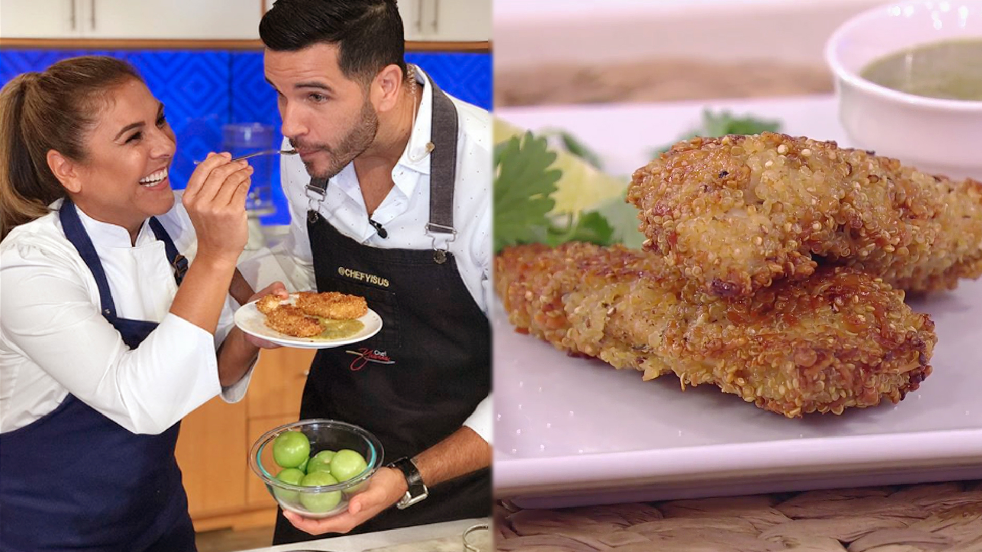 Empanizado, crujiente y con pocas calorías, esta receta de pollo 'frito ...