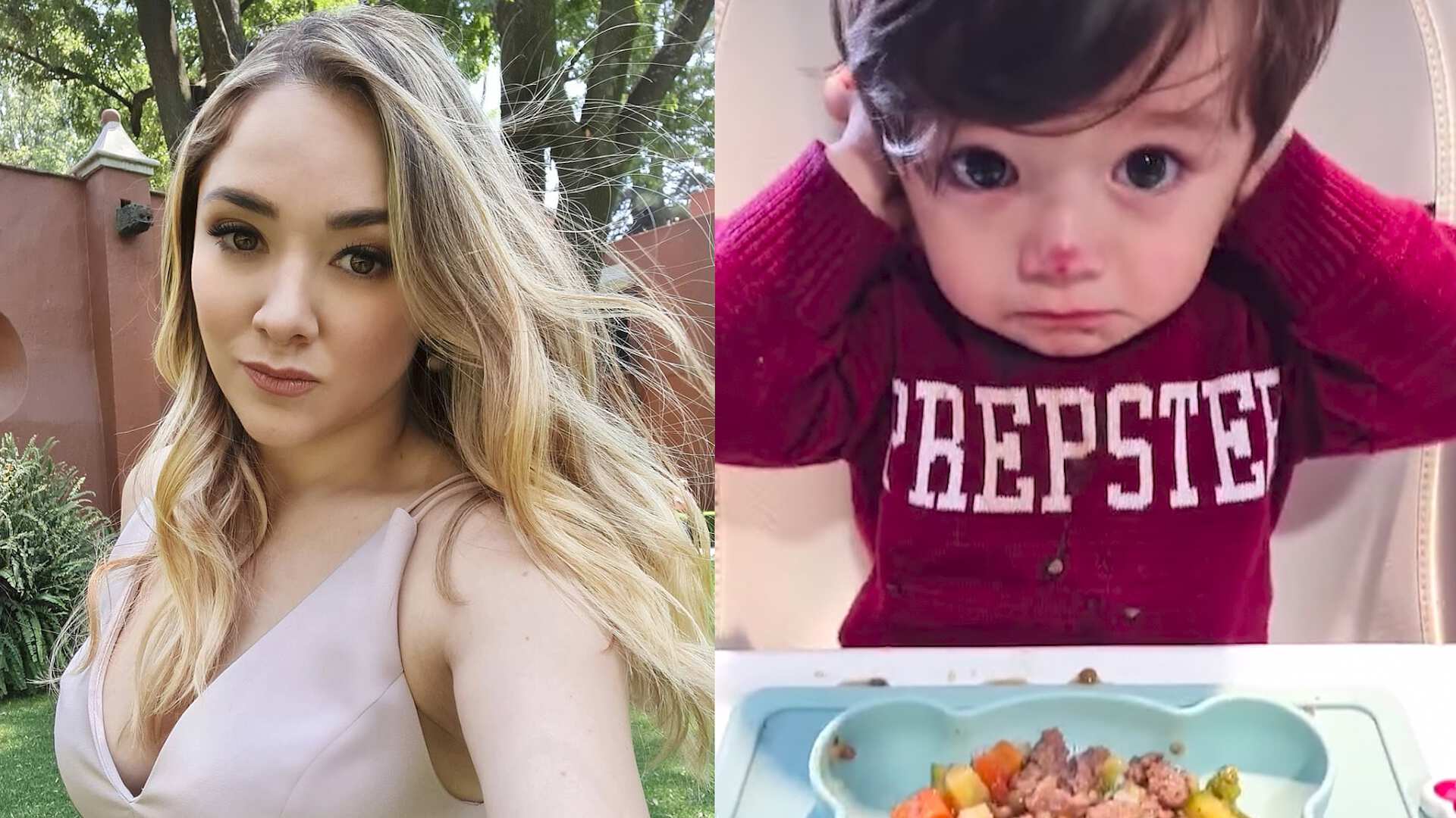 Sherlyn mostró cómo quedó la naricita de André después del golpe que se ...