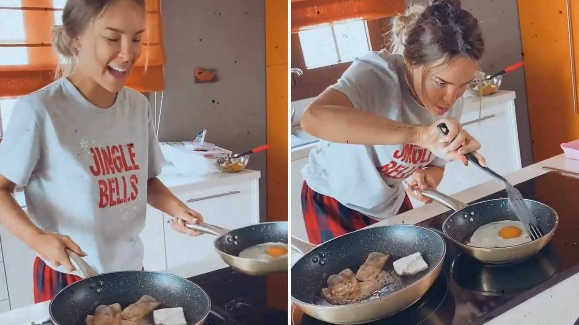 Belinda se convierte en chef para hacerle de desayunar a su novio ...