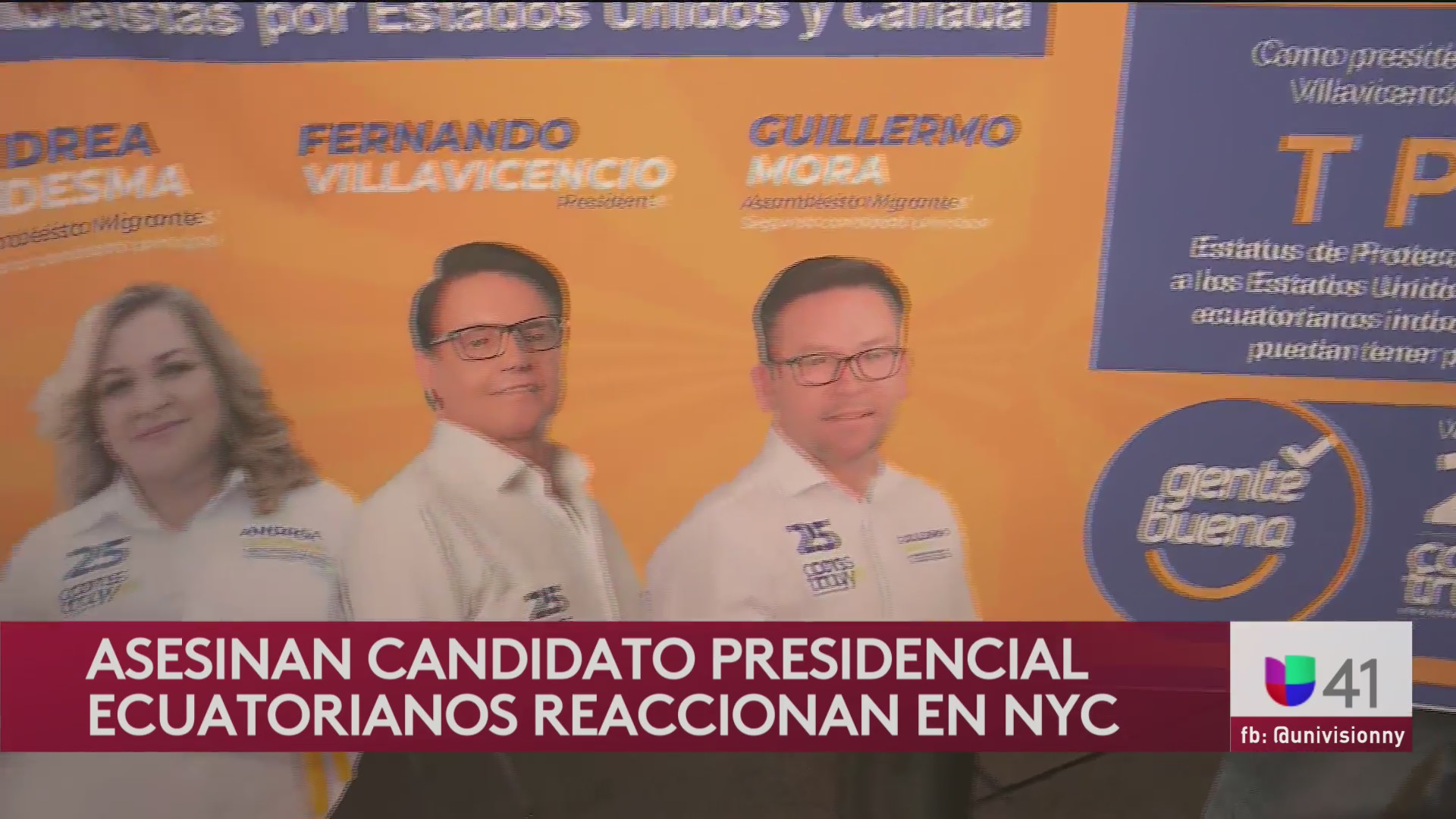 Así reaccionan ecuatorianos en Nueva York ante asesinato de Fernando Villavicencio | Video ...