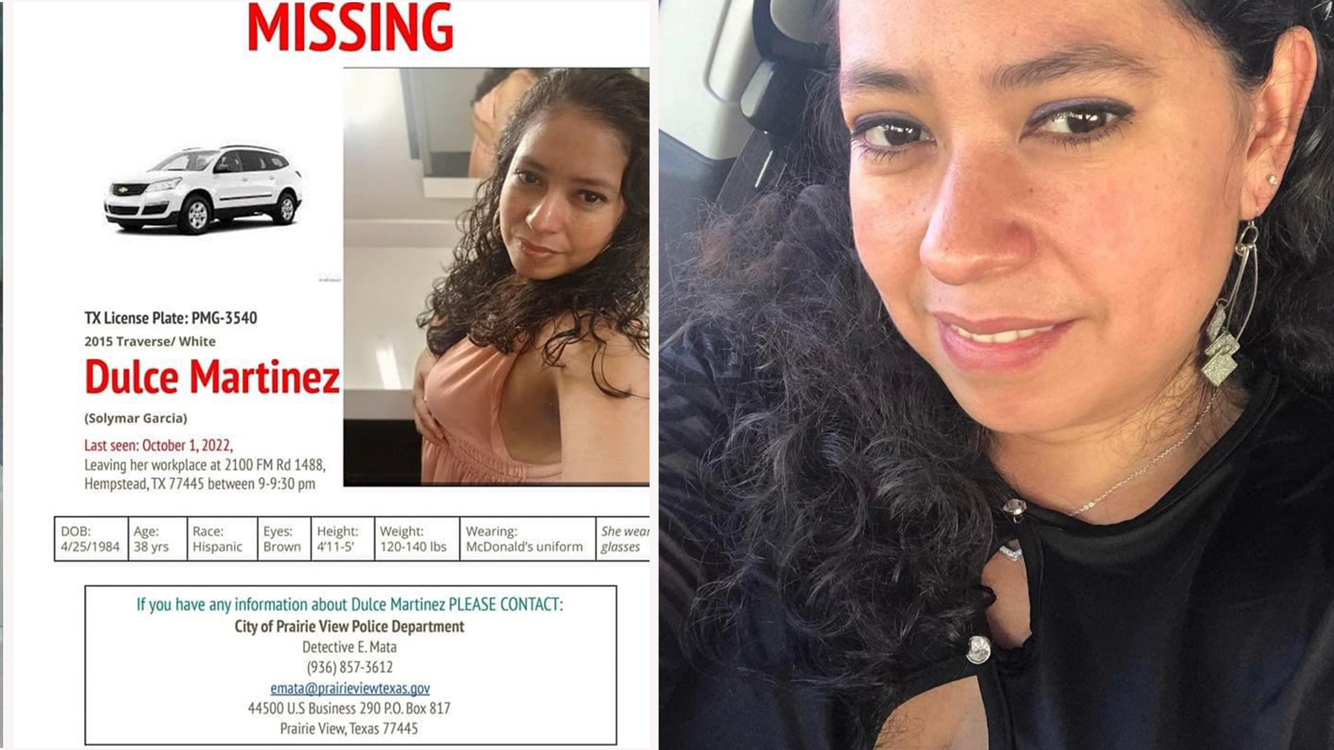 Familia de Dulce Martínez solicita ayuda para localizar a madre hispana reportada como ...