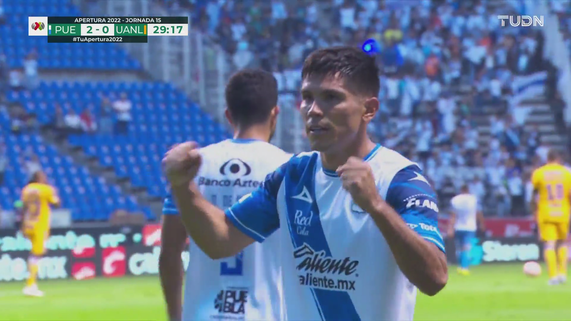¡Se perdió Nahuel! Ahora sí, Barragán marca su doblete y 2-0 de Puebla | TUDN Liga MX | TUDN