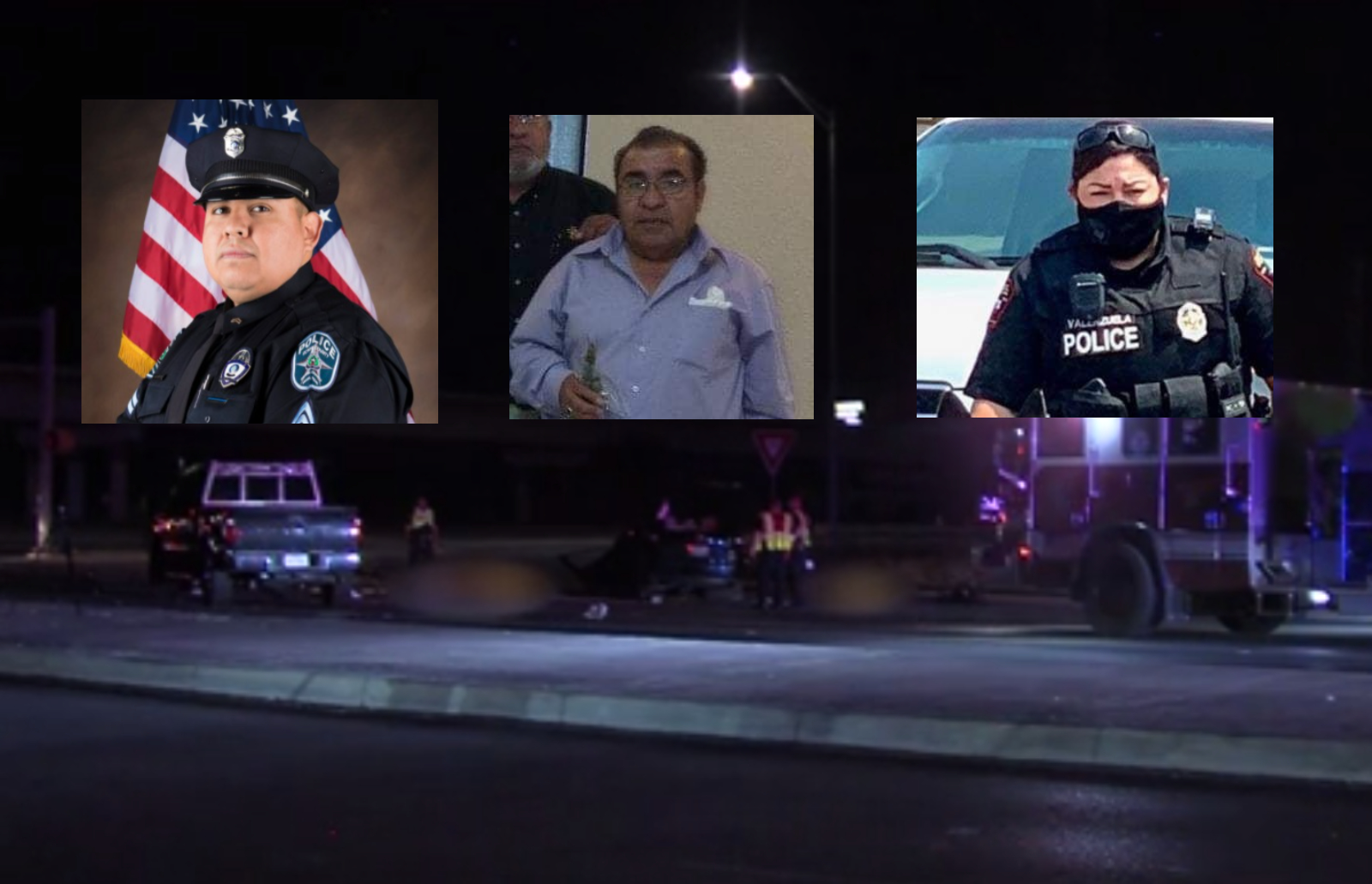 El sargento Daniel Valenzuela, su padre y su abuela Andrea Uvalle ...