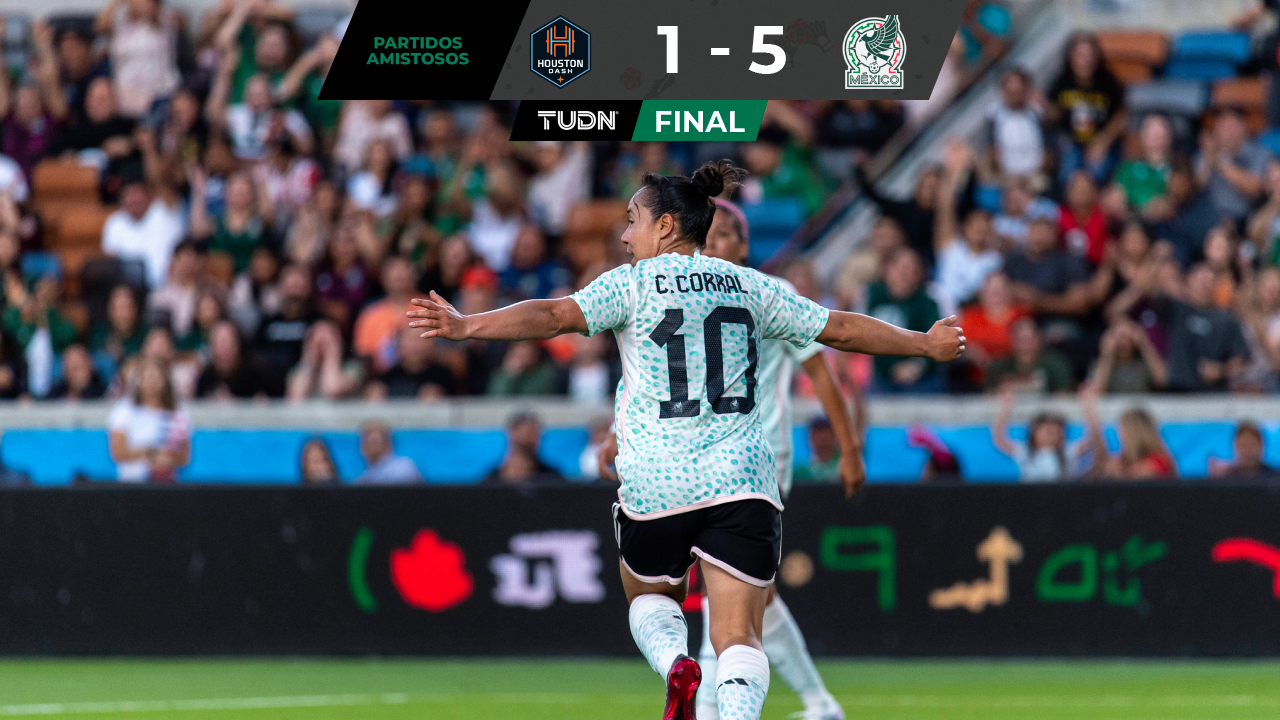 México femenil suma su segunda victoria por goleada ante el Houston ...