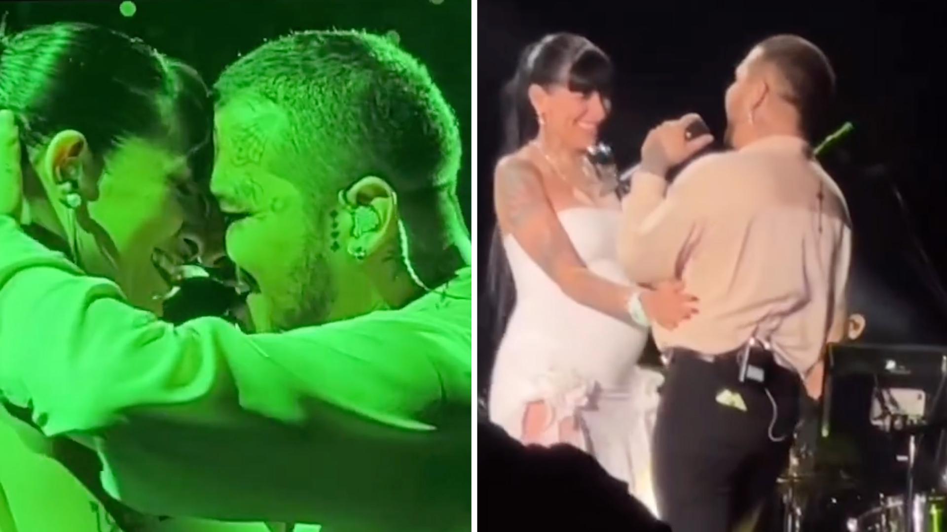 Nodal presume ante miles pancita de embarazo de Cazzu y le canta por primera vez el tema que le ...