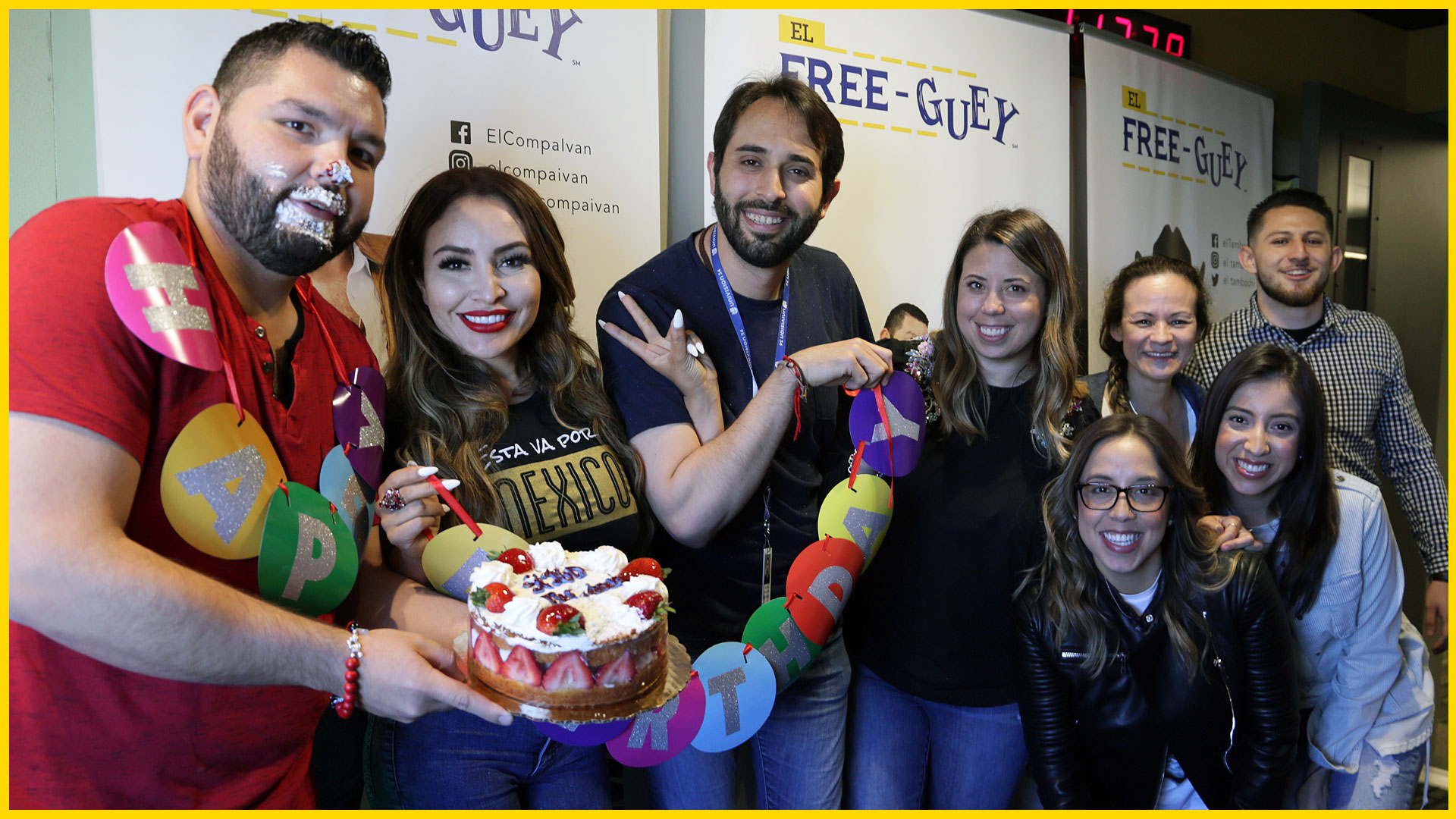 El Free-guey show sorprendió a El Tambochi con un pastelazo ...