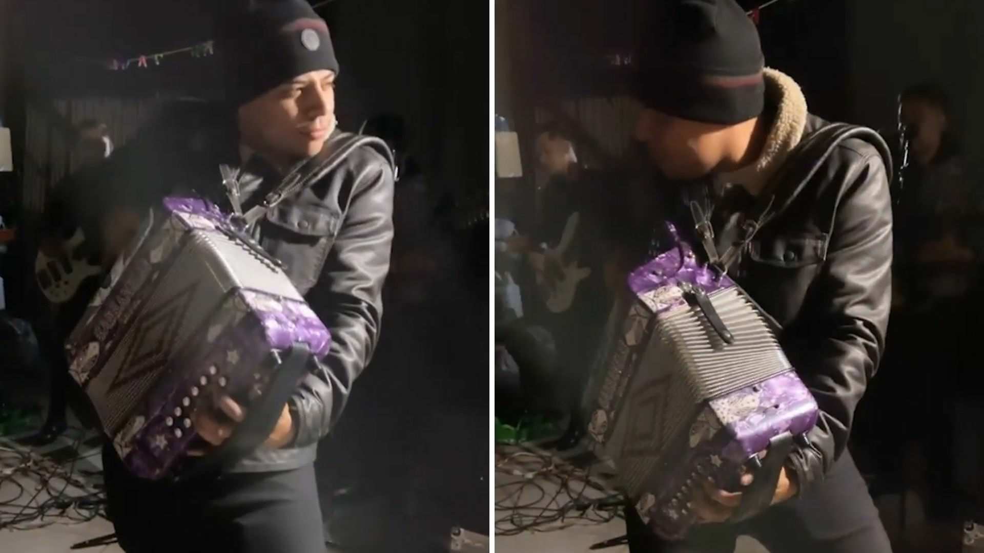 Con qué ganas, Eduin Caz presume su talento para tocar el acordeón ...