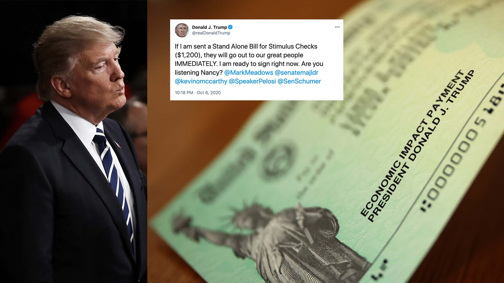 ¿Viene un segundo cheque de ayudas? La tormenta de tuits de Trump creó ...