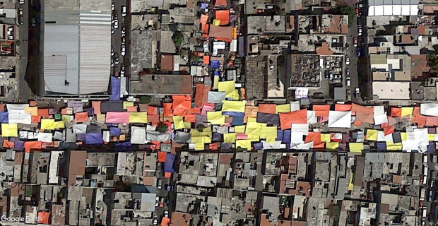 Las imágenes aéreas que muestran el comercio informal en Ciudad de ...