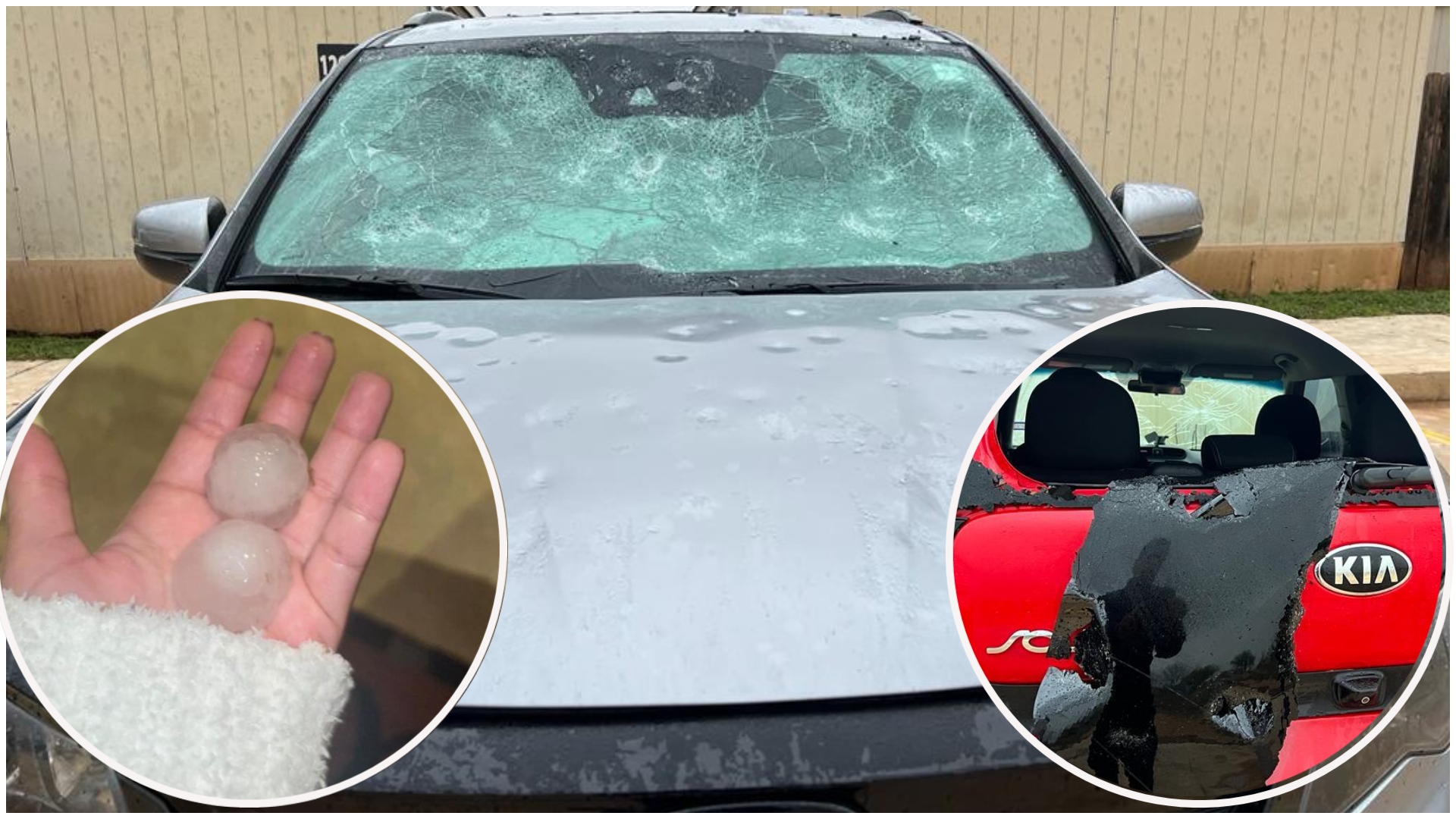 Granizo de gran tamaño causa daños en Dilley, Texas: Estas son las ...