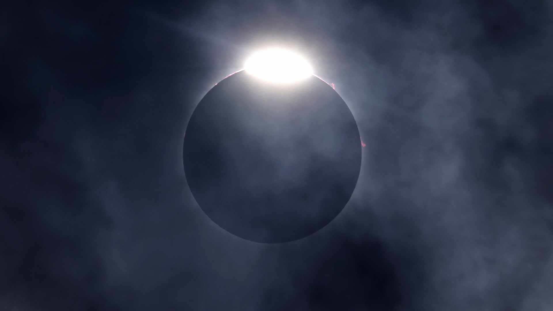 Momento de la oscuridad en el eclipse solar total de San Antonio | Video | Univision 41 San ...