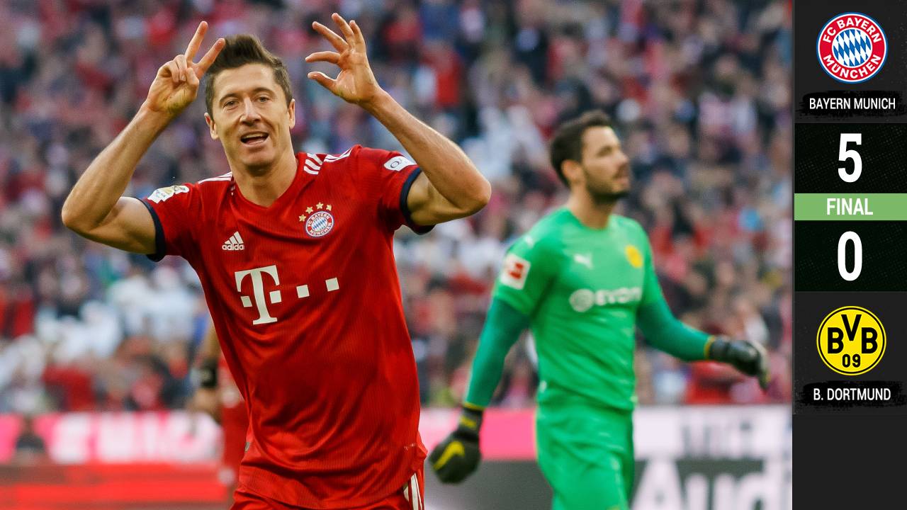 Bayern Munich aplastó a Borussia Dortmund y se encaminó al título ...