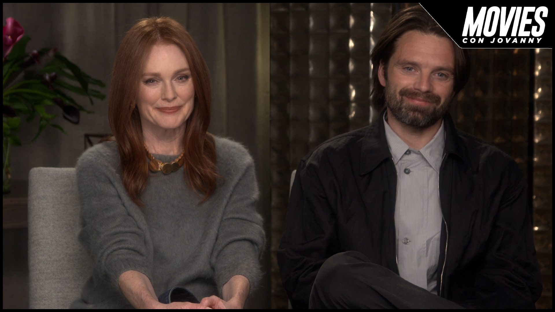 Platicamos con Julianne Moore y Sebastian Stan de su nueva película Sharper | Univision Famosos ...