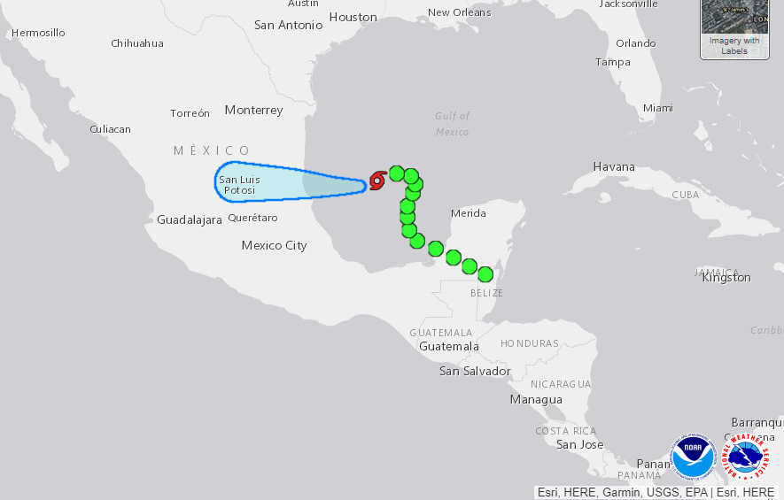 Se forma en el Golfo de México la primera tormenta tropical de la temporada: se llama Alberto ...