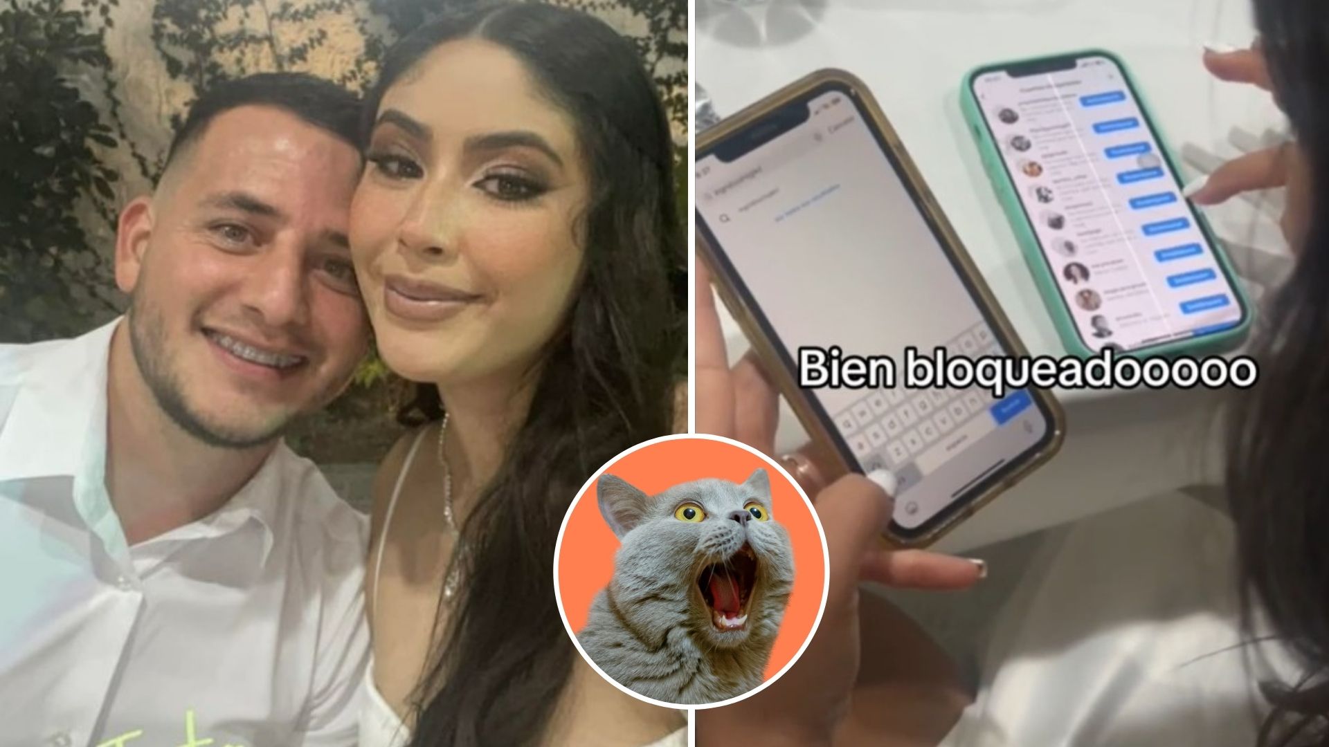 Pareja se casa y en plena boda el novio se entera que su esposa lo tenía bloqueado de Instagram ...