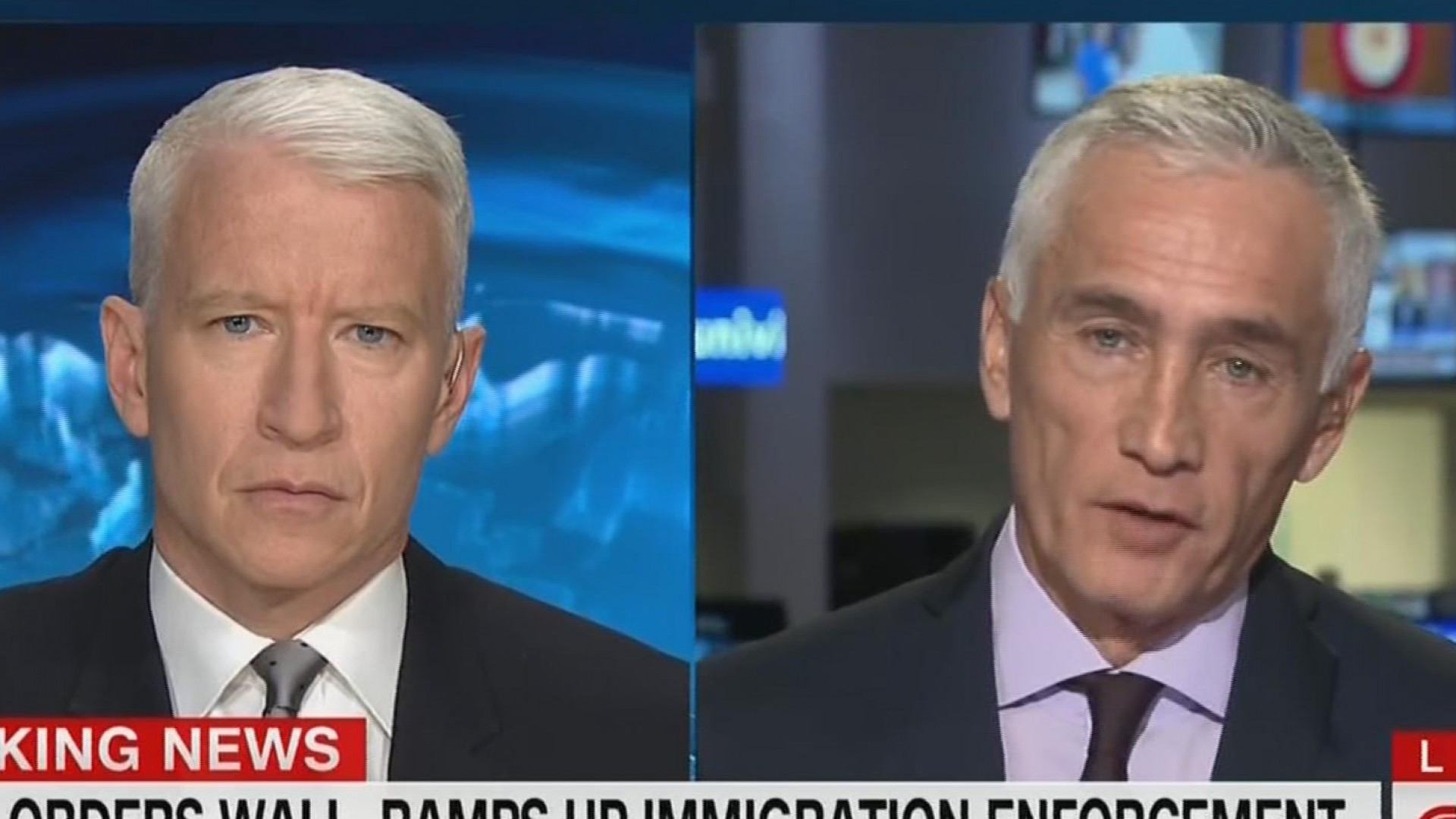 Jorge Ramos habla con Anderson Cooper sobre las recientes acciones ...