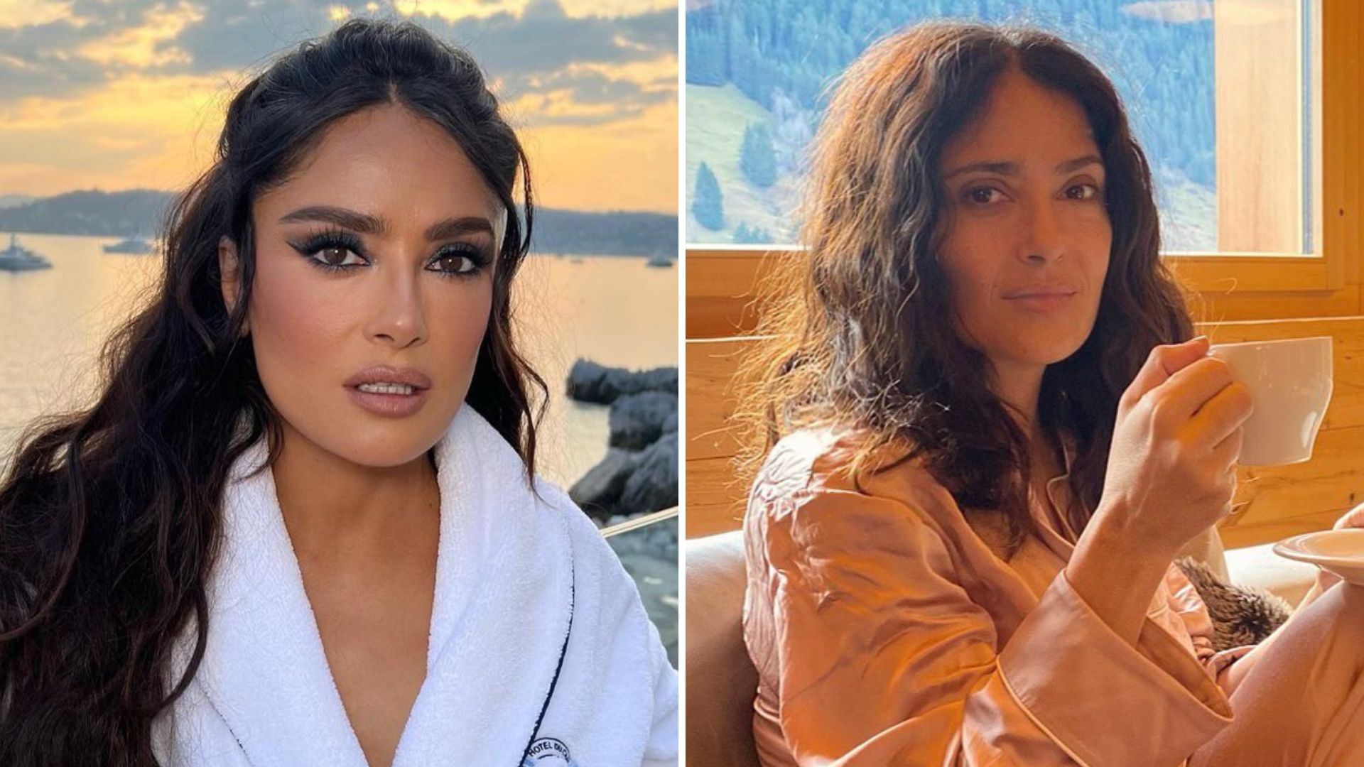 Salma Hayek presume sus canas y da ‘tip’ para “cubrirlas” sin teñirse: fotos | Shows Famosos ...