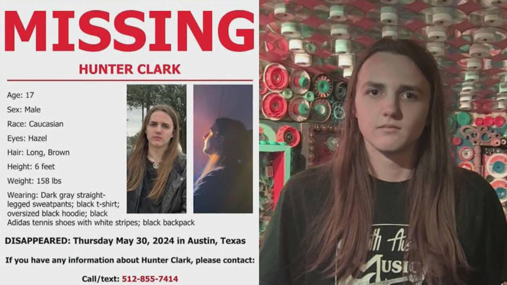 Hunter Clark está desaparecido en Austin y esto se sabe de él | Video | Univision 62 Austin KAKW ...