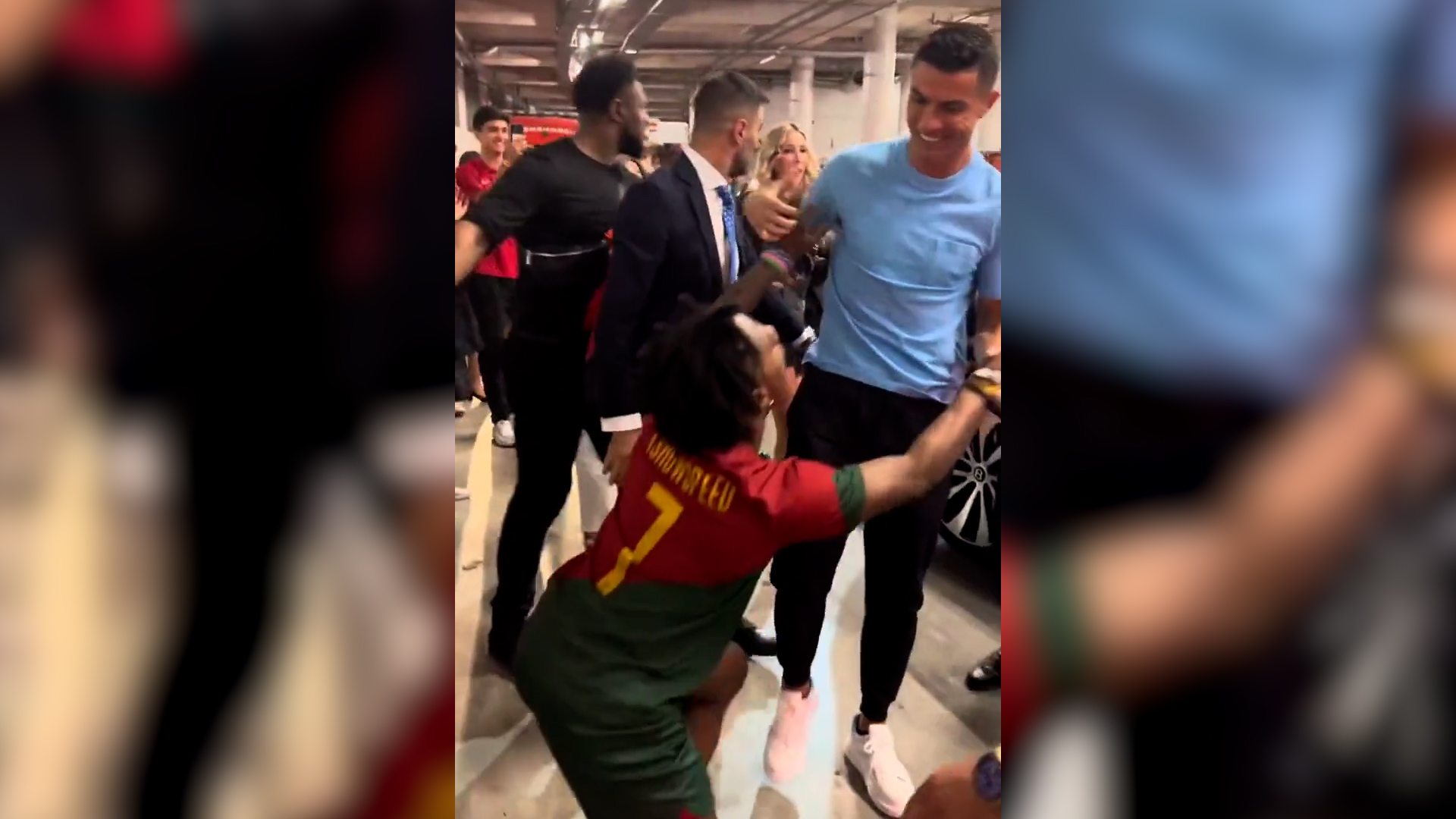 Influencer 'Speed' enloquece al conocer a Cristiano Ronaldo | TUDN ...